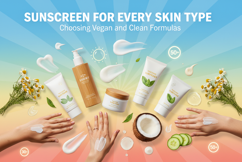 Vegan & Clean Sunscreen for All Skin Types | Safe Sun Protection